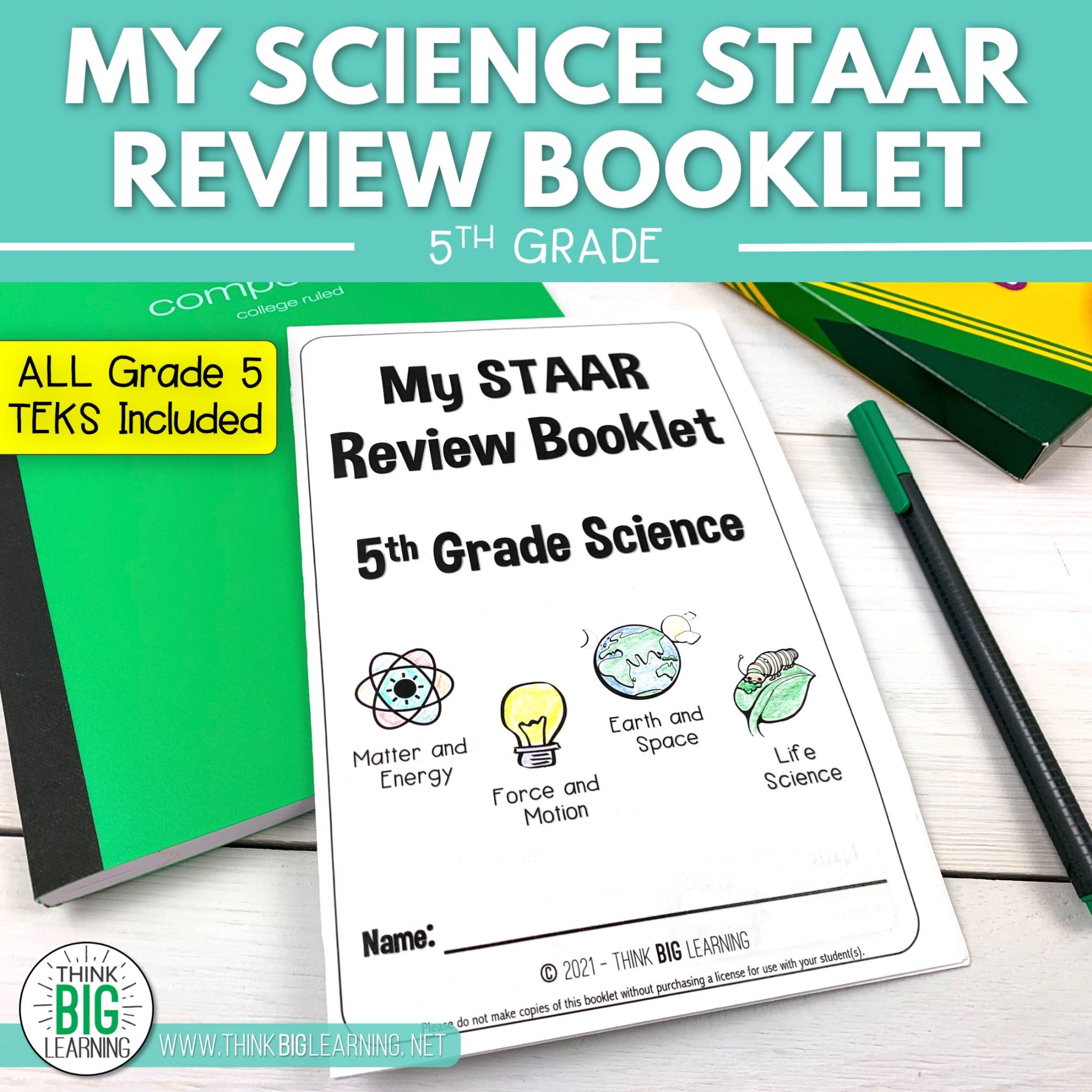 5th Grade Science STAAR Review Booklet Think Big Learning 5th Grade Science STAAR Review Booklet Think Big Learning